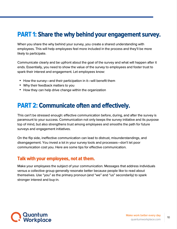 How to Drive High Employee Survey Participation: A 4-part Framework How to Drive High Employee Survey Participation: A 4-part Framework